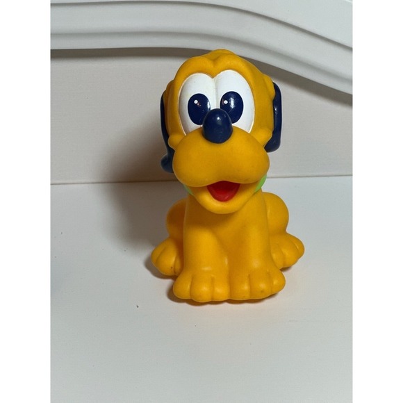 Disney | Other | Disney Pluto Yellow Dog Squeeze Figurine Toy ...